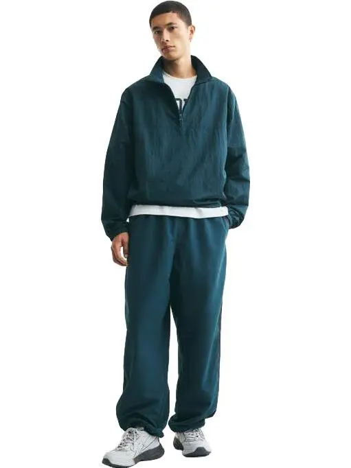 H&M Loose-fit Nylon Track Pants - Dark Turquoise