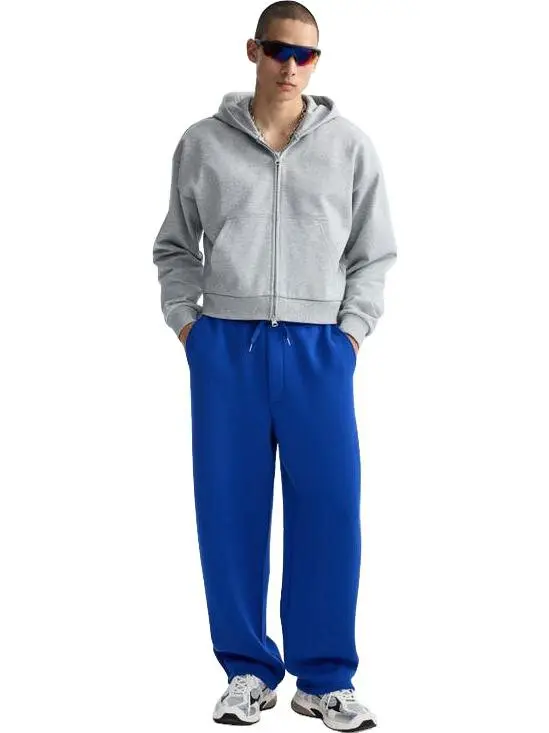 H&m Relaxed Fit Scuba Knit Joggers - Bright Blue