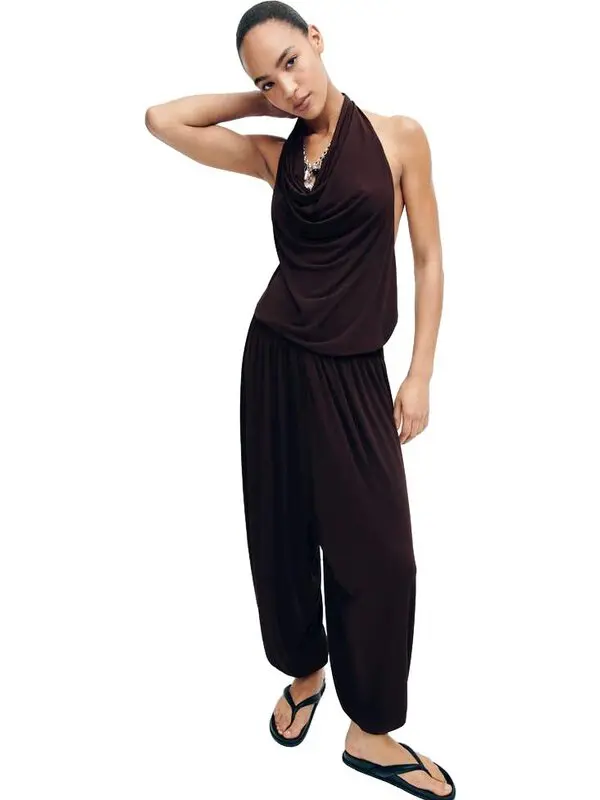 H&m Balloon-leg Pants - Dark Brown
