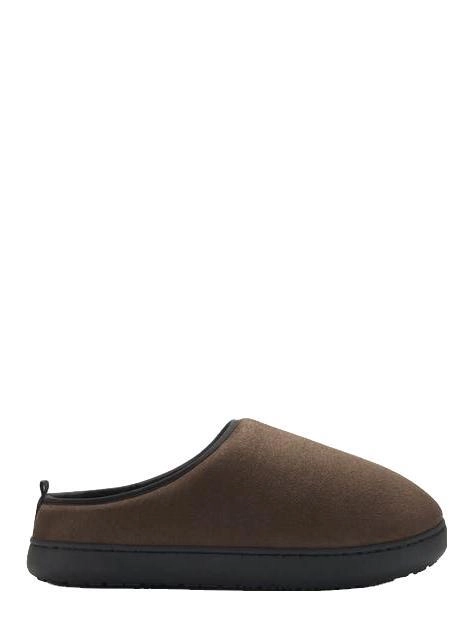 ALPINE NORTH Insulated Faux Suede Slippers - Coffee