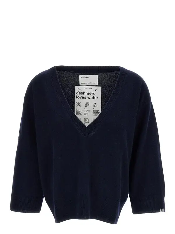 Extreme Cashmere N.491 V-neck Sweater - Blue
