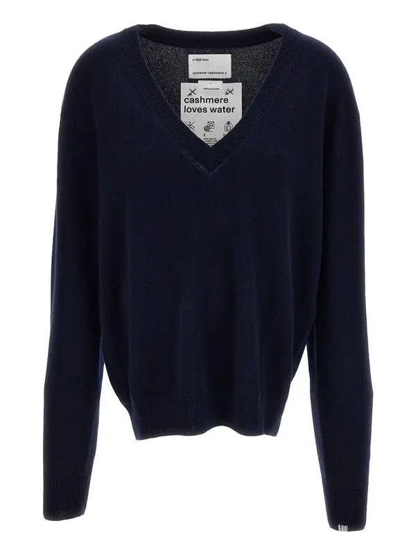 Extreme Cashmere N.492 V-neck Sweater - Blue