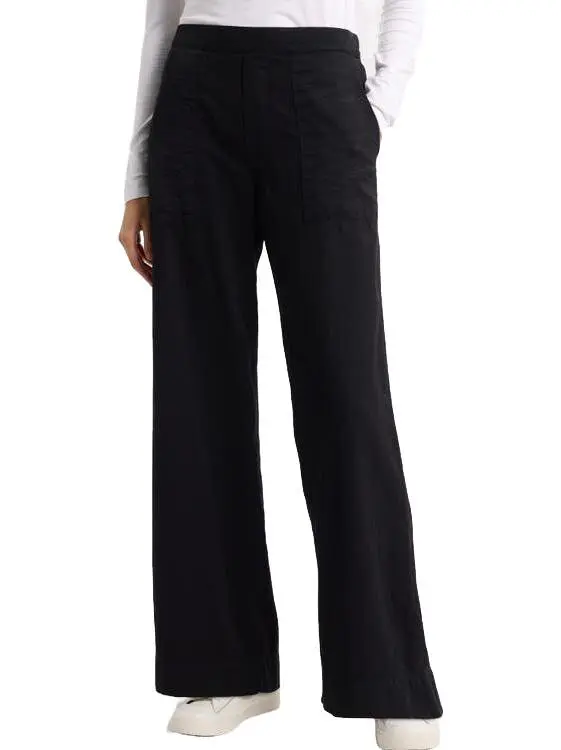 Frank & Eileen Madeline High Waist Wide Leg Jeans - Black Denim