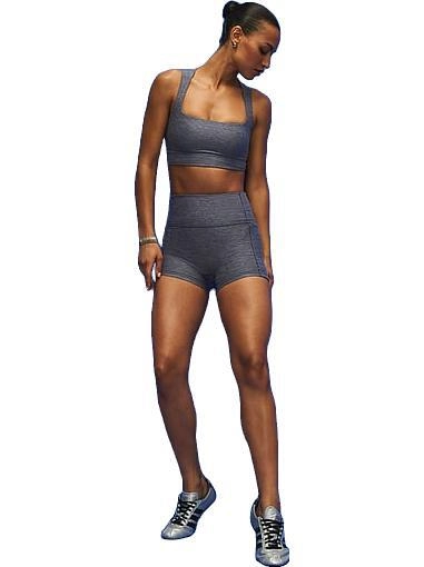 Victoria's Secret Vsx New Essential Square-neck Longline Sports Bra - Print