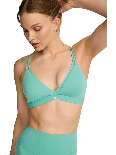 Victoria's Secret Vsx Elevate™ Layered Triangle Sports Bra - Blue