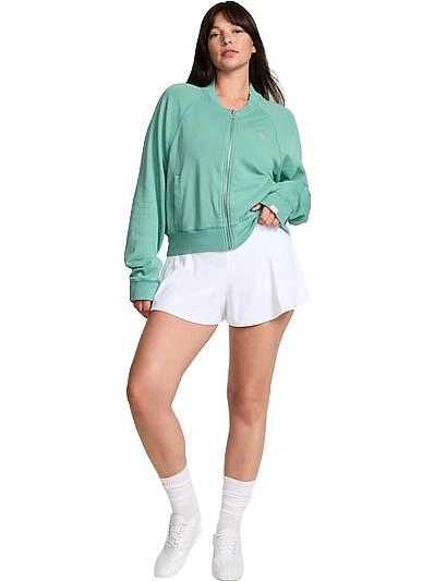 Victoria's Secret Angel Essentials Off-duty Terry Bomber Jacket - Blue