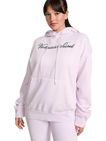 Victoria's Secret Angel Essentials Iconic Fleece Hoodie - Purple