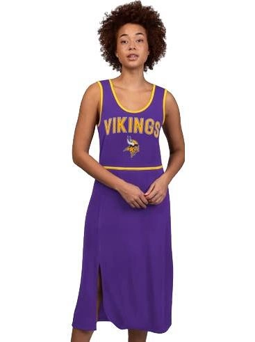 G-III 4HER BY CARL BANKS Minnesota Vikings Center Field Maxi Dress - Purple