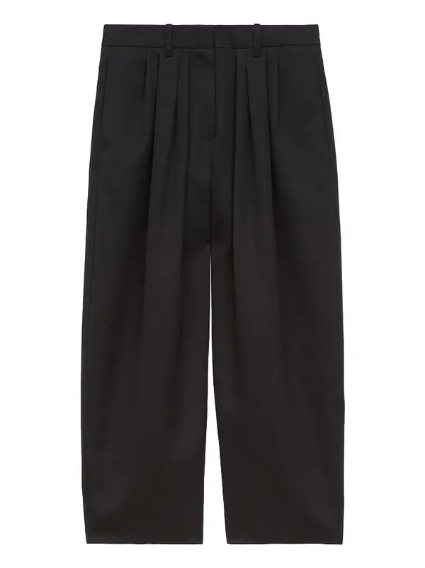 Isabel Marant Étoile Janice Wool Carrot Pants - Black