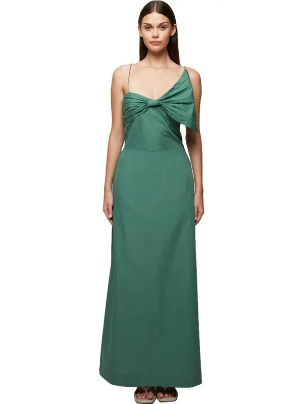 SWF Maxi Dress With Bow Detail - Teal