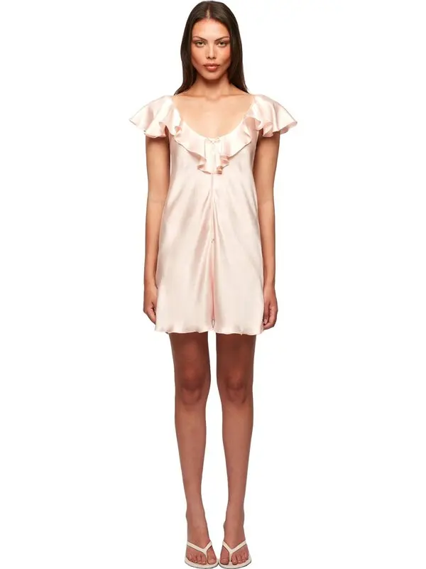 SWF Scoop Neck Ruffle Mini - Rose Clay