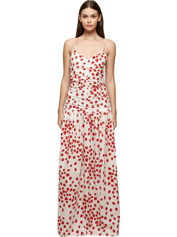 SWF Ruched Bodice Maxi Dress - Strawlette