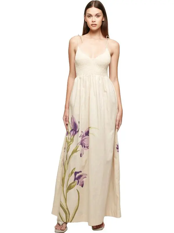 SWF Shirred Maxi Dress - Violet Muse