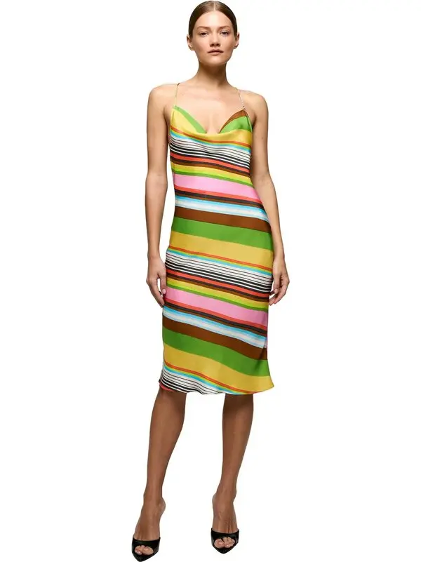 SWF Cowl Neck Slip Midi Dress - La Fiesta
