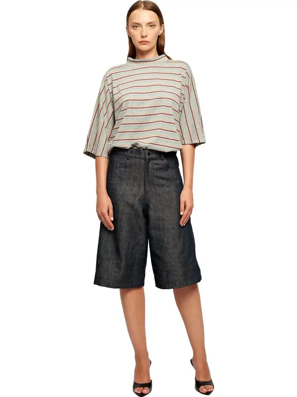 SWF Denim Bermuda Shorts - Indigo