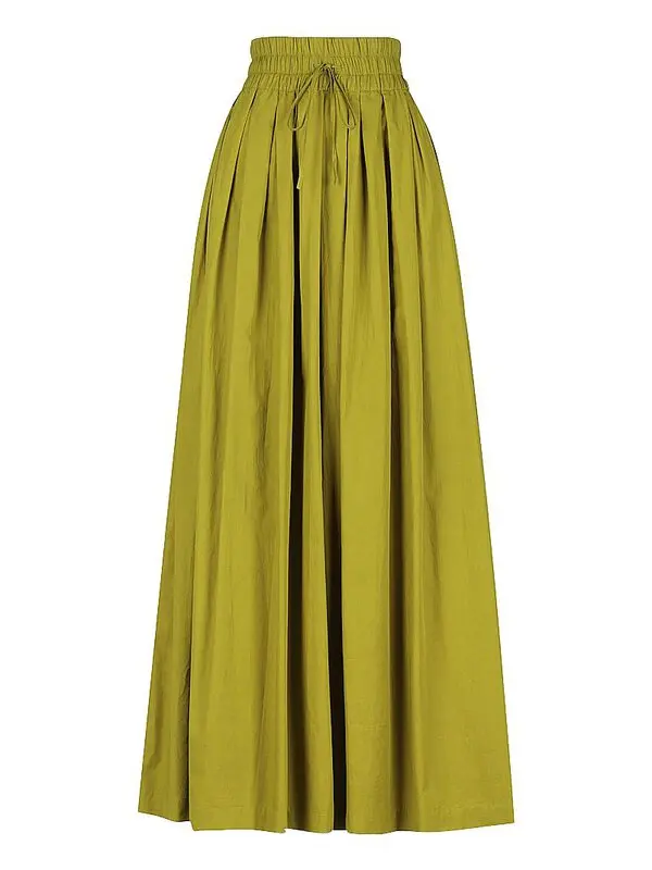 SWF Drawstring Maxi Skirt - Pear