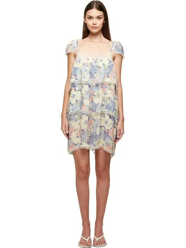 SWF Tiered Cap Sleeve Mini - Colour Haze