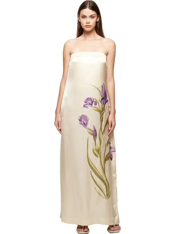SWF Strapless Column Maxi - Violet Muse