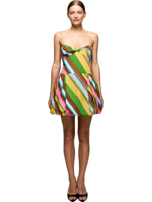 SWF Fitted Balloon Mini Dress - La Fiesta