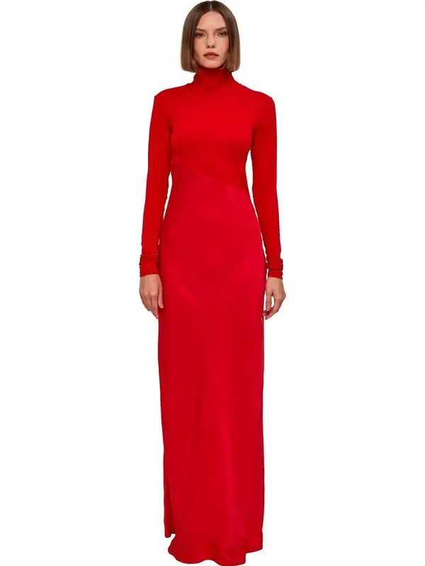 SWF Asymmetric Split Maxi - Ruby Veil
