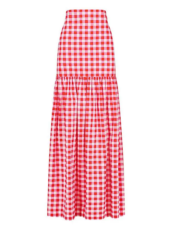 SWF Maxi Skirt With Softly Pleated Hem - Cottage-core
