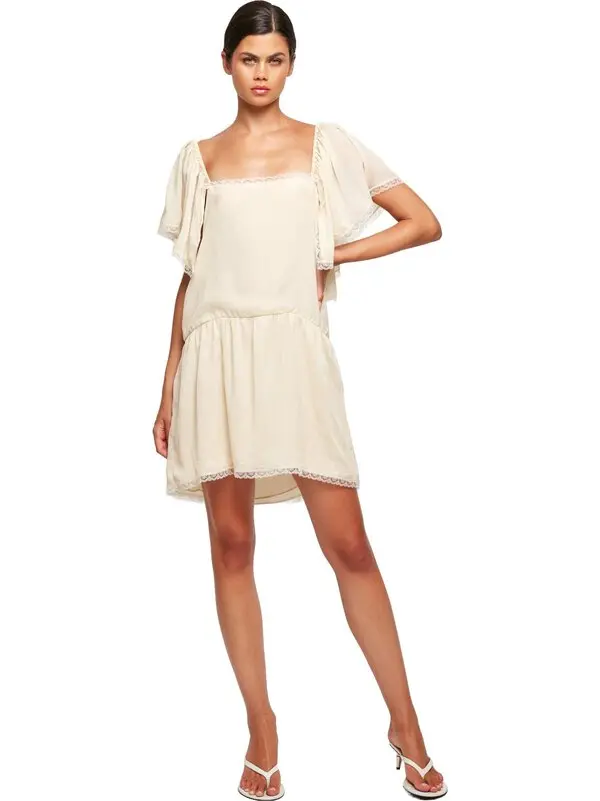 SWF Lace Trim Drop Waist Mini - Whisper Hour
