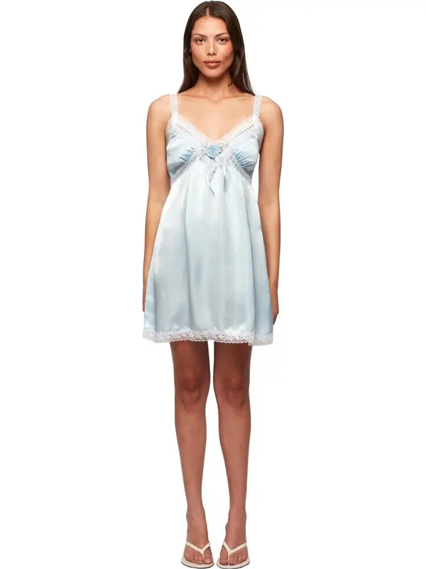 SWF Lace Detail Empire Mini - Azure