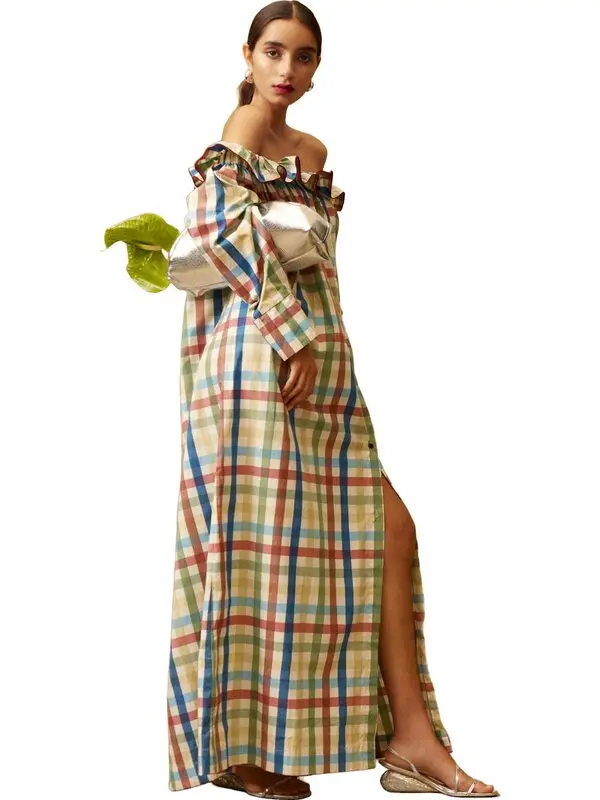 SWF Off Shoulder Maxi - Soft Clash