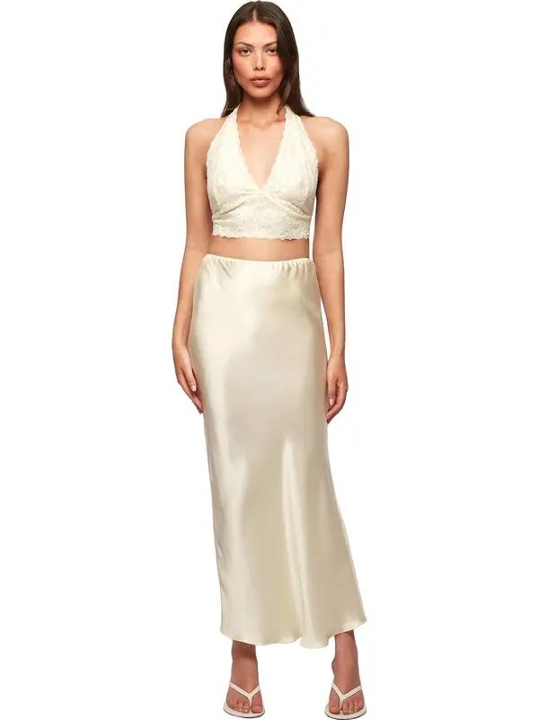 SWF Bias Midi Skirt - Lemon