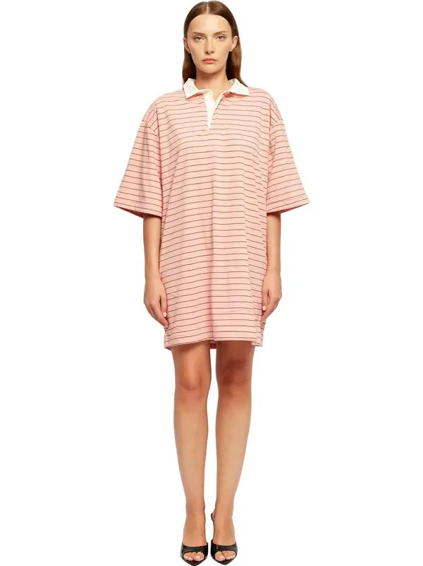 SWF Oversized Rugby Mini - Blush Stripe