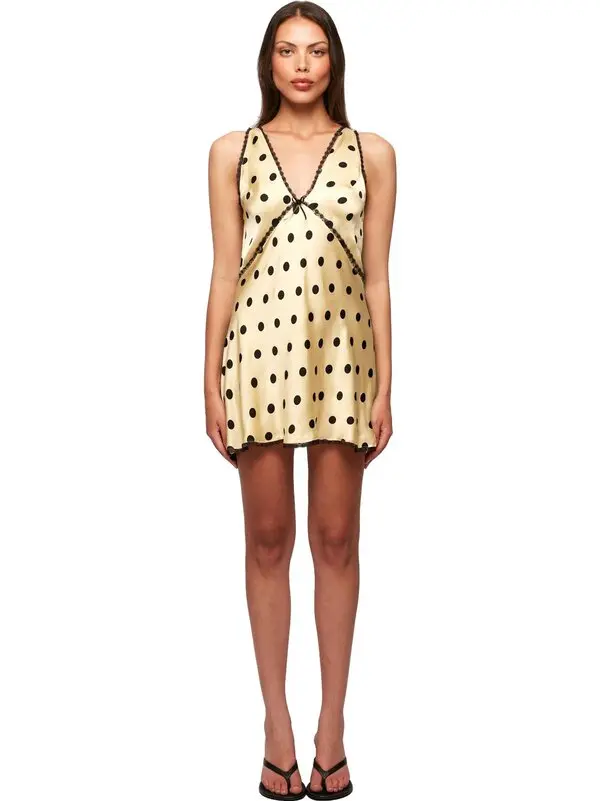SWF Lace Trim Slip Mini - Dot Theory