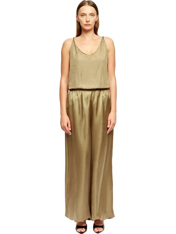 SWF Parachute Scoop Neck Top - Olive
