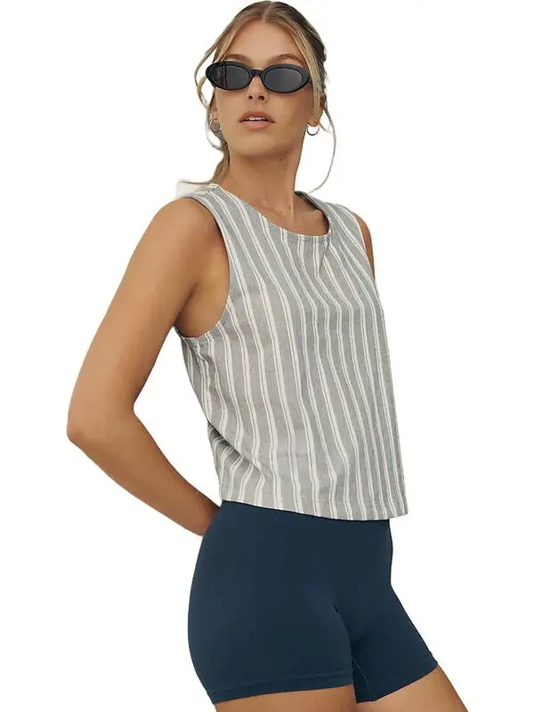 Z Supply Sloane Striped Tank Top - Summer Stone