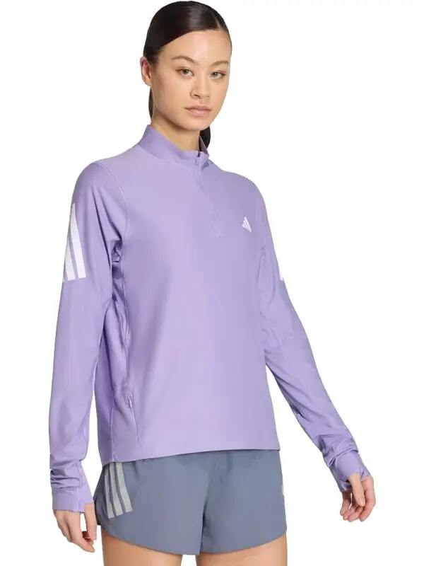 Adidas Adi365 Iconic Climacool Running Half Zip - Magic Lilac