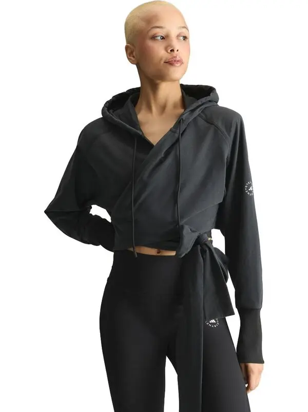 Adidas By Stella Mccartney Wrap Hoodie - Black