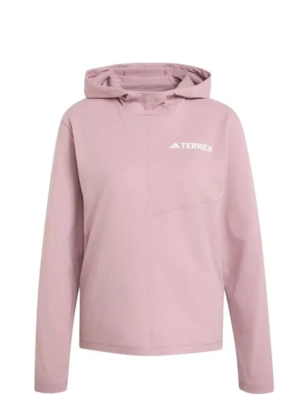 Adidas Hooded Long Sleeve Top - Magic Mauve