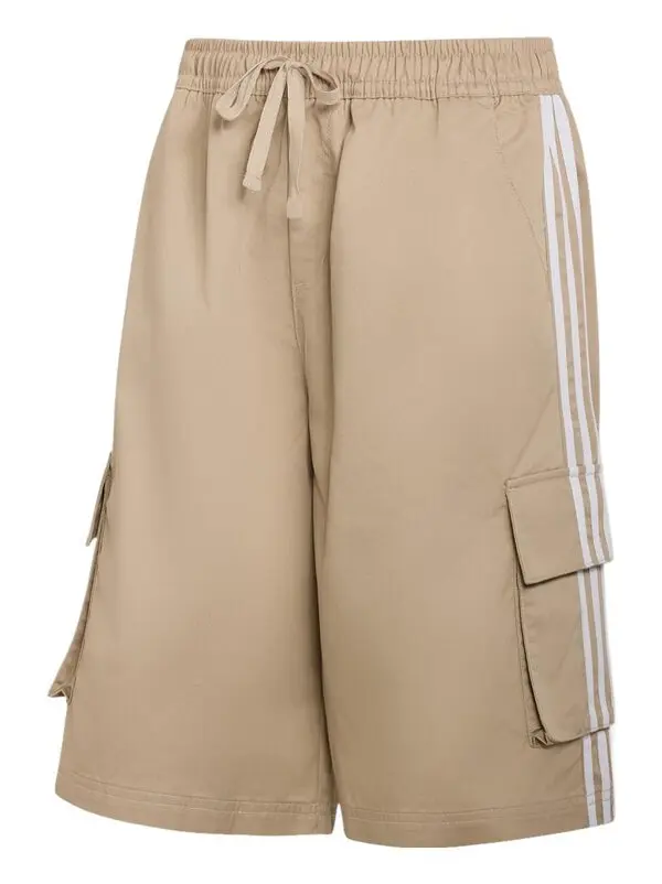 Adidas Adicolor Cotton Twill Cargo Shorts - Khaki Three