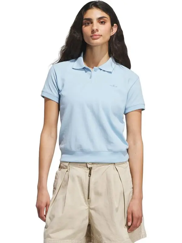 Adidas Short Sleeve Polo Shirt - Clear Sky