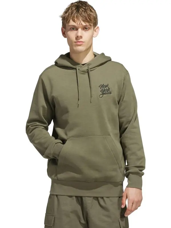 Adidas Graphic Hoodie Sweatshirt - Olive Strata