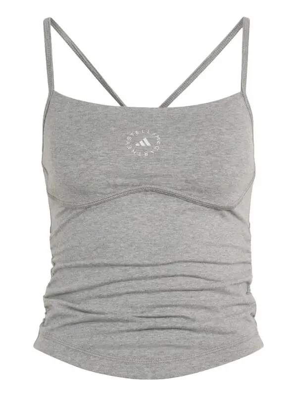 Adidas By Stella Mccartney Crop Top - Core Heather