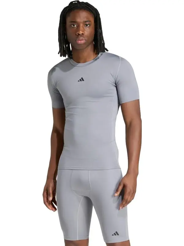 Adidas Techfit Compression Training Tee - Grey