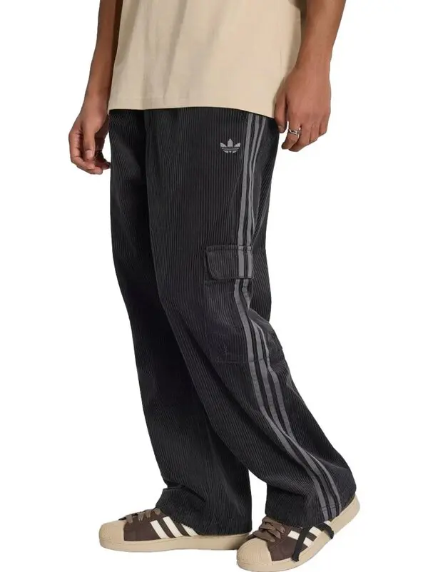 Adidas Adicolor Cord Cargo Pants - Black