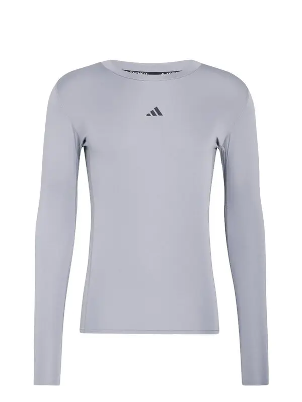 Adidas Techfit Compression Training Long Sleeve Tee - Grey