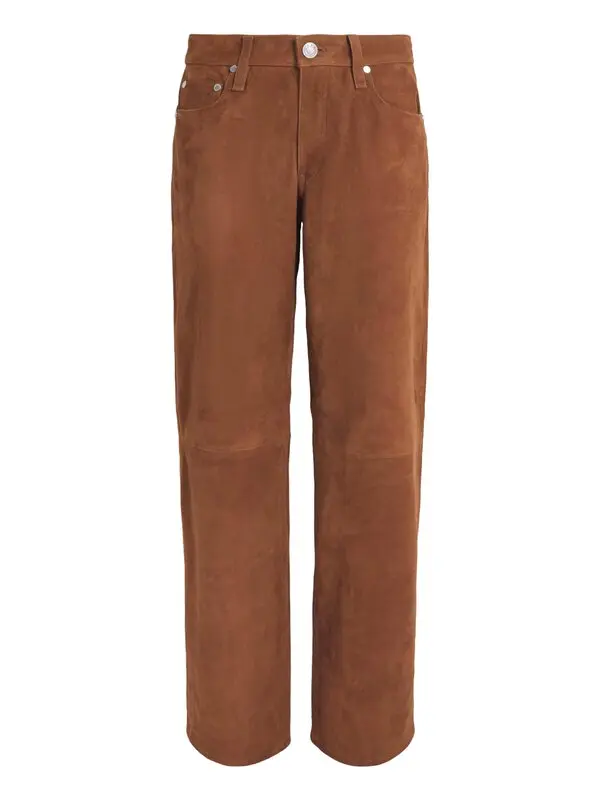 Rag & Bone Suede Saige Trousers - Brown