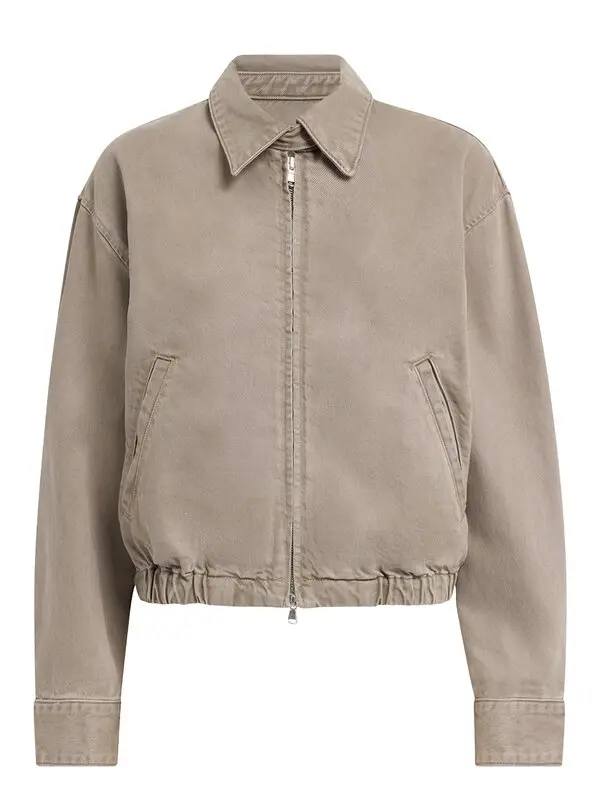 AGOLDE Nile Denim Jacket - Brown