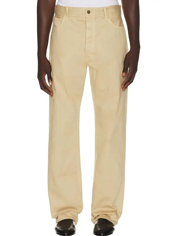 Fear Of God Denim 5-pocket Jeans In Brown - Overdyed Dune