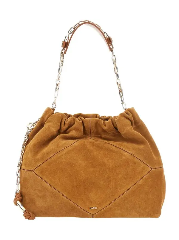 Ba&sh Adjustable Shoulder Bag With Chain Strap And Cut Out Detail - Light Brown