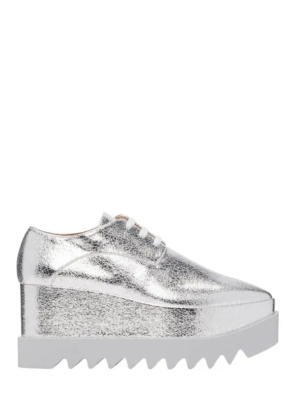 Stella McCartney Elyse Lace-up Derby Shoes - Silver