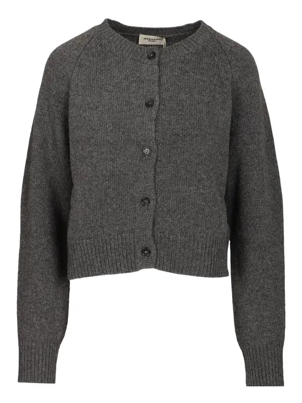 Max Mara Long-sleeved Cardigan - Grey