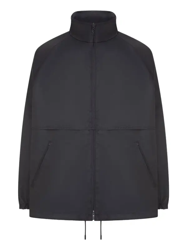 Saint Laurent High Neck Zip-up Jacket - Blue